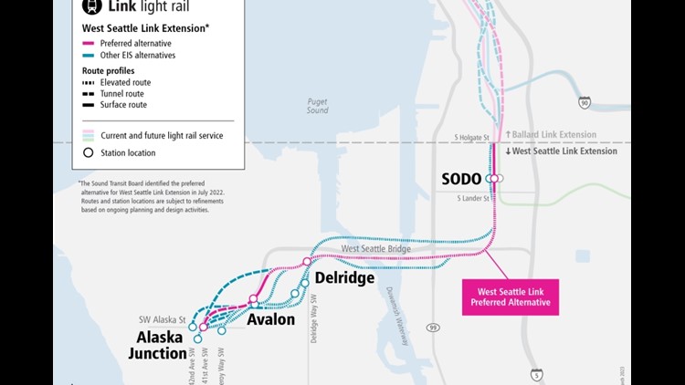 Sound Transit to finish planning phase for West Seattle Light Rail ...