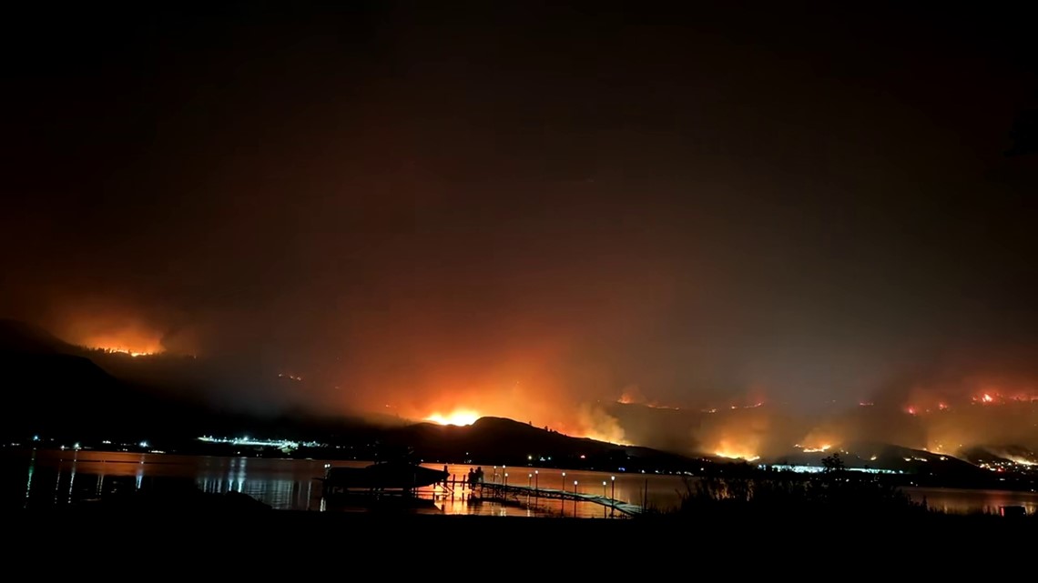 Eagle Bluff fire crosses into Canada as Washington approaches ...