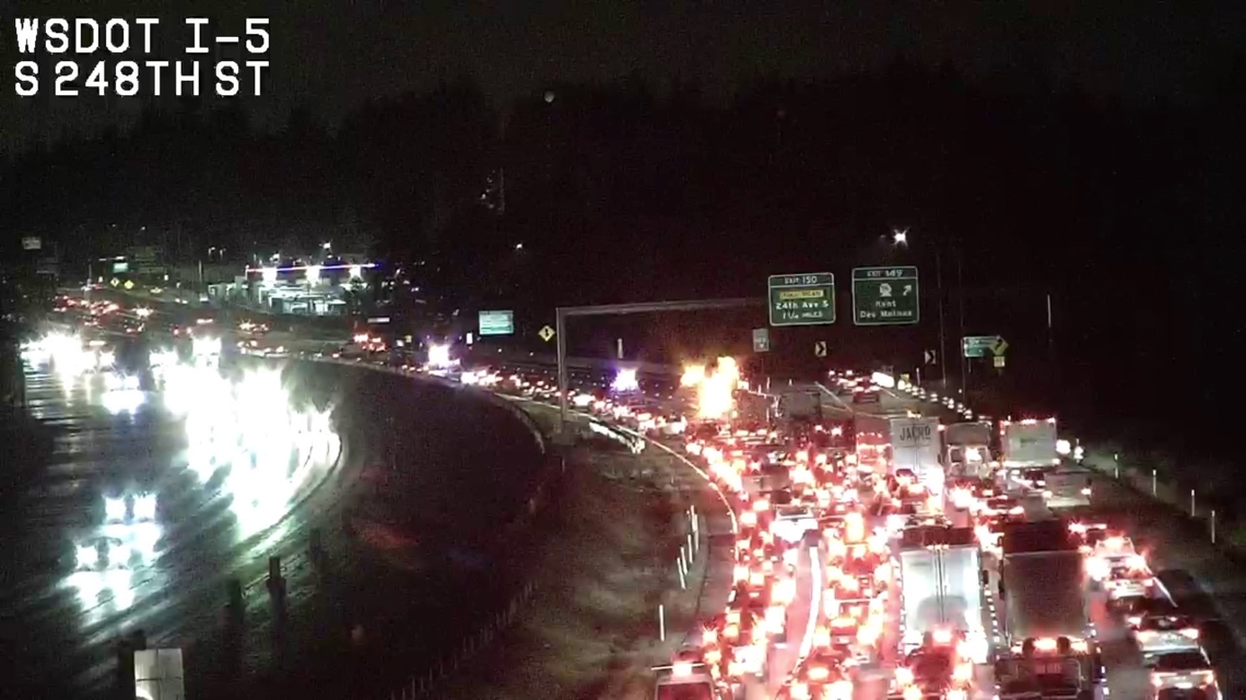 I-5 north reopens in Kent after fatal motorcycle crash | king5.com