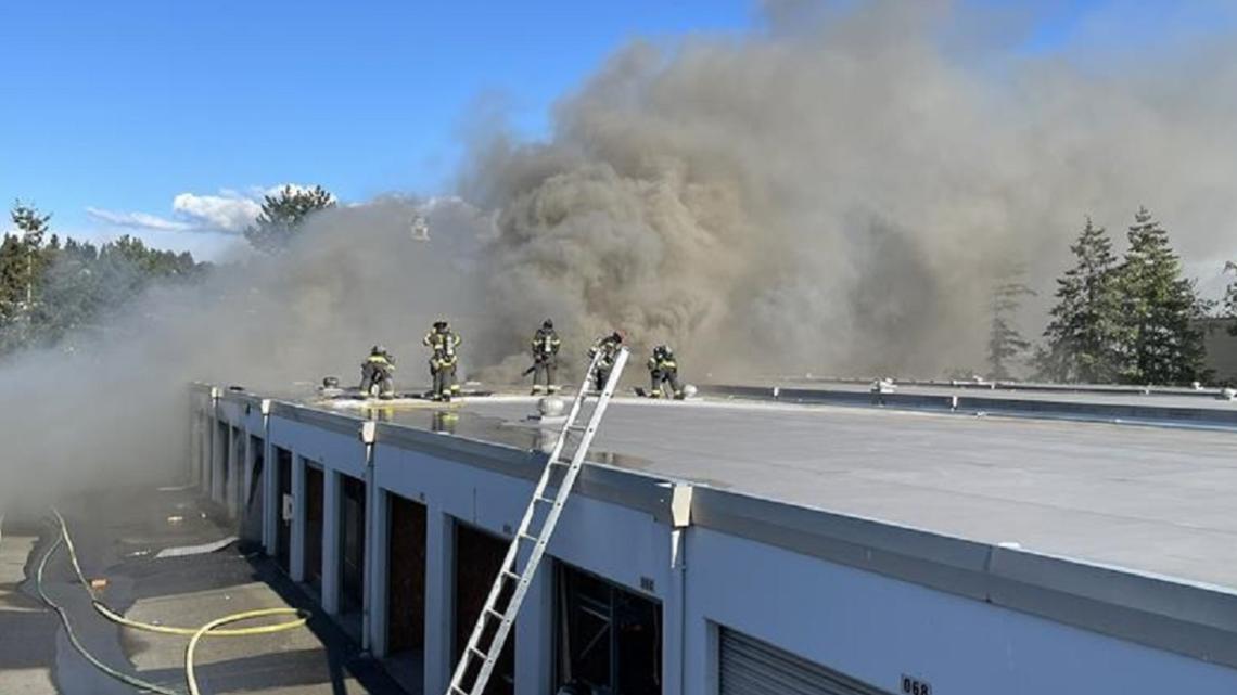 One injured as crews respond to 3-alarm fire in Kent | king5.com