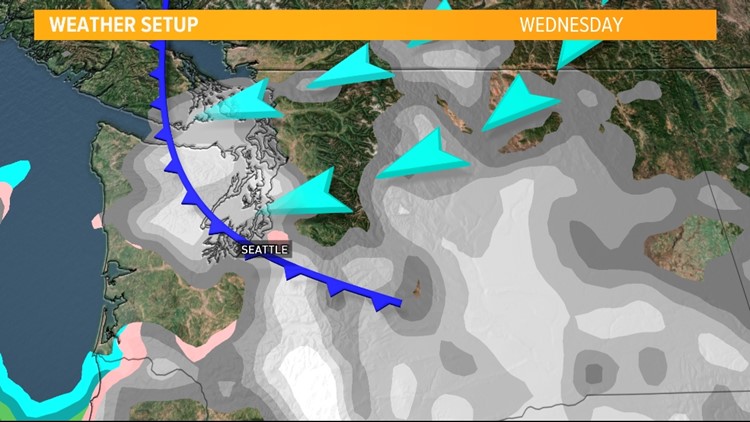 Seattle snow forecast: Cold temperatures, lowland snow possible | king5.com