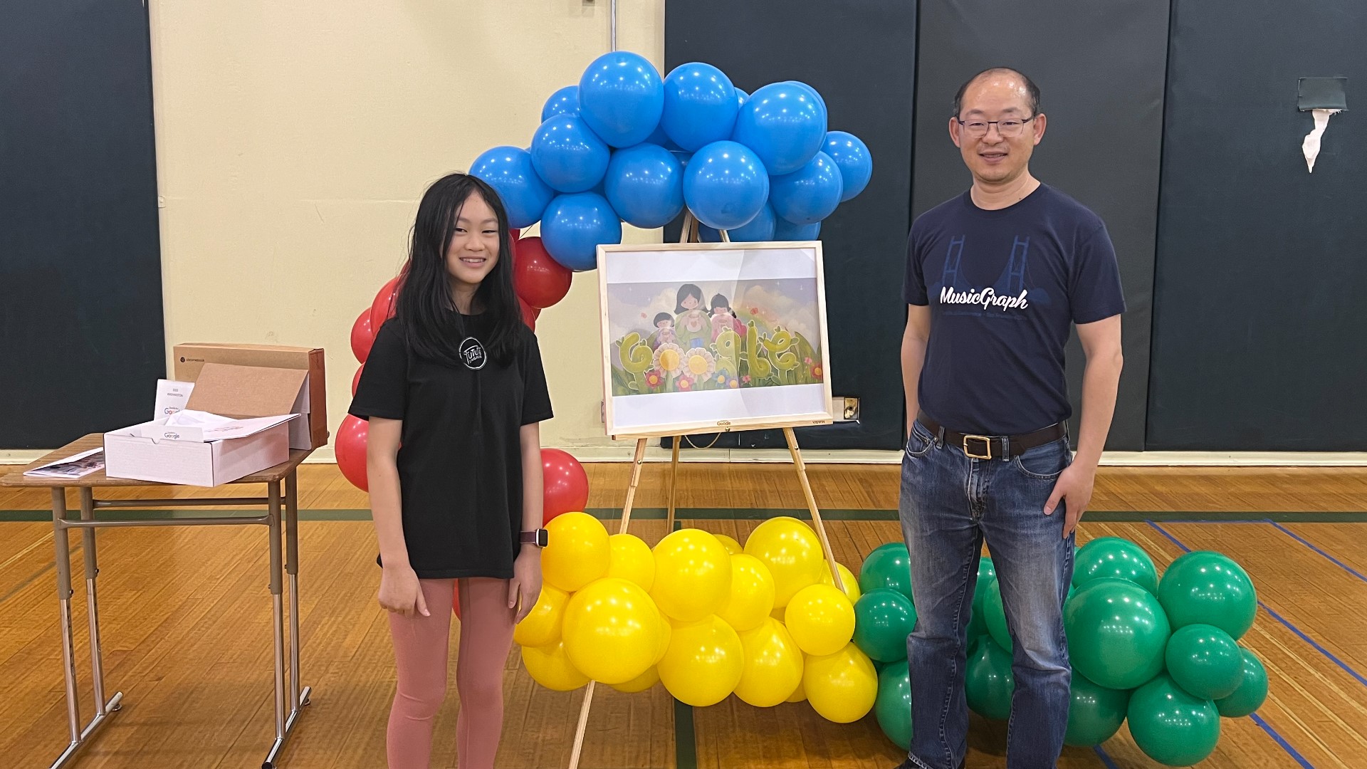 Bellevue 7th grader wins national Google Doodle contest | king5.com
