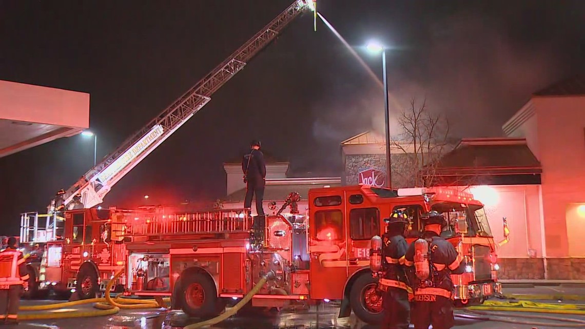 Fire at Jack in the Box in Seattle's Ballard neighborhood prompts road ...