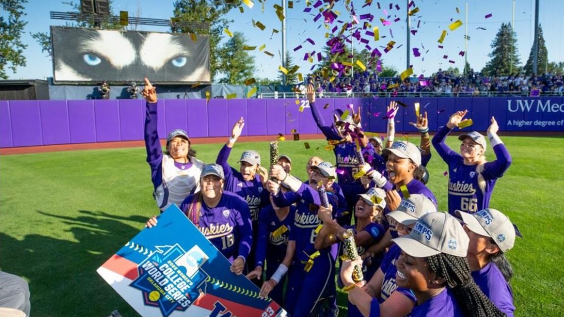 'Represent the purple and gold': UW softball heading to Women’s College ...