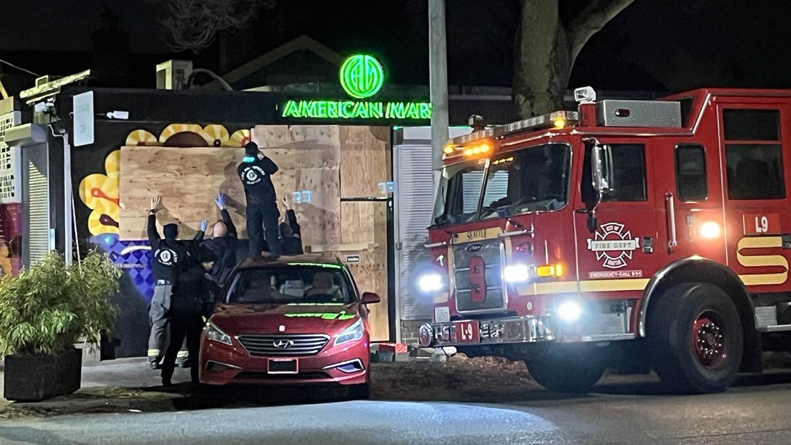 Seattle pot shop American Mary burglarized in crash-and-grab | king5.com