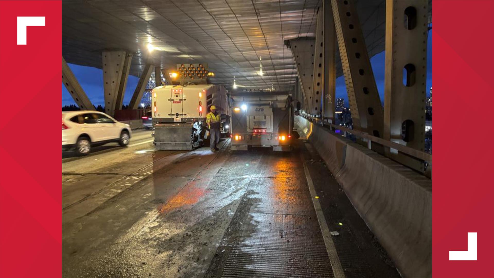 Debris spill closes lanes on northbound I-5 express lanes | king5.com