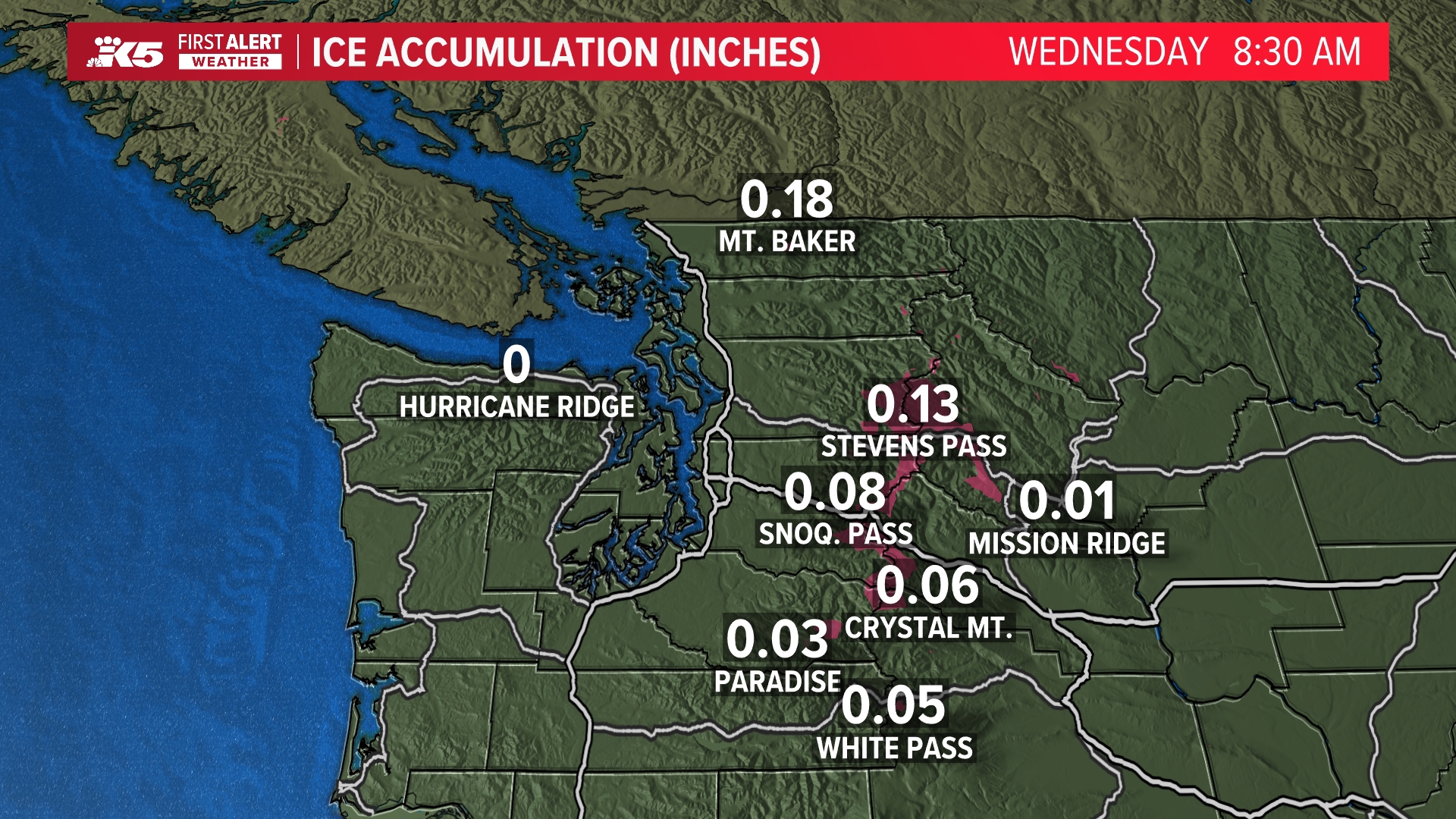 Mountain snow continues, gusty winds felt around western Washington ...