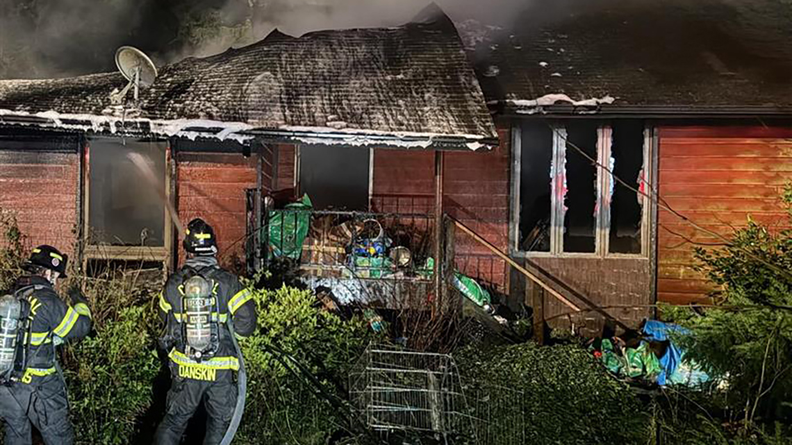 40 dogs killed in Poulsbo house fire | king5.com
