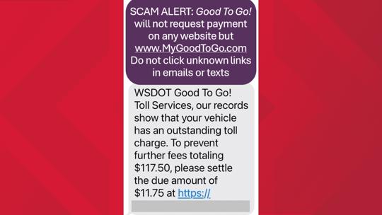 Good To Go text scam targeting Washington drivers | king5.com