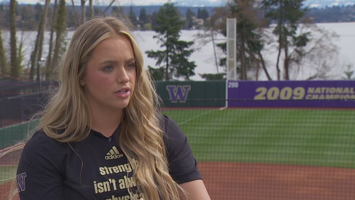 UW softball star: 'It's OK not to be OK' | king5.com