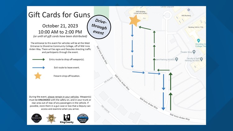 How to exchange guns for gift cards King County | king5.com