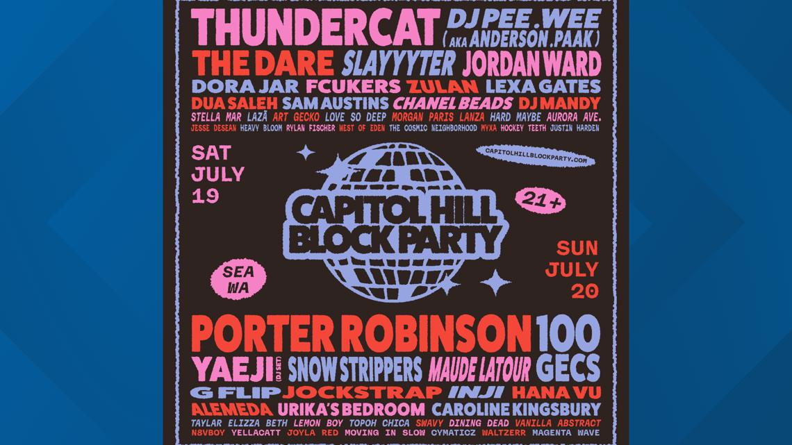 Capitol Hill Block Party unveils 2025 festival lineup, ticket info ...