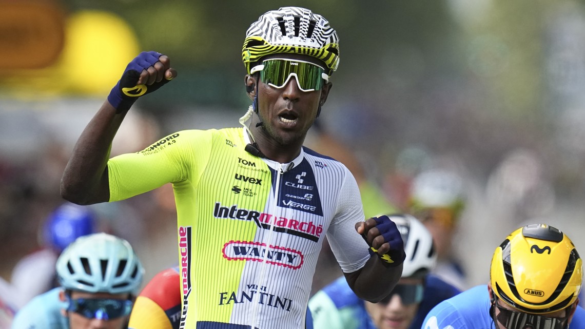 Eritrea's Biniam Girmay becomes the first Black rider to win a Tour de ...
