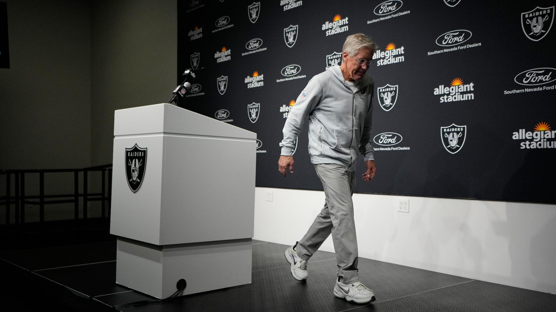 Raiders fire Pete Carroll after 3-14 season and will look for a new ...