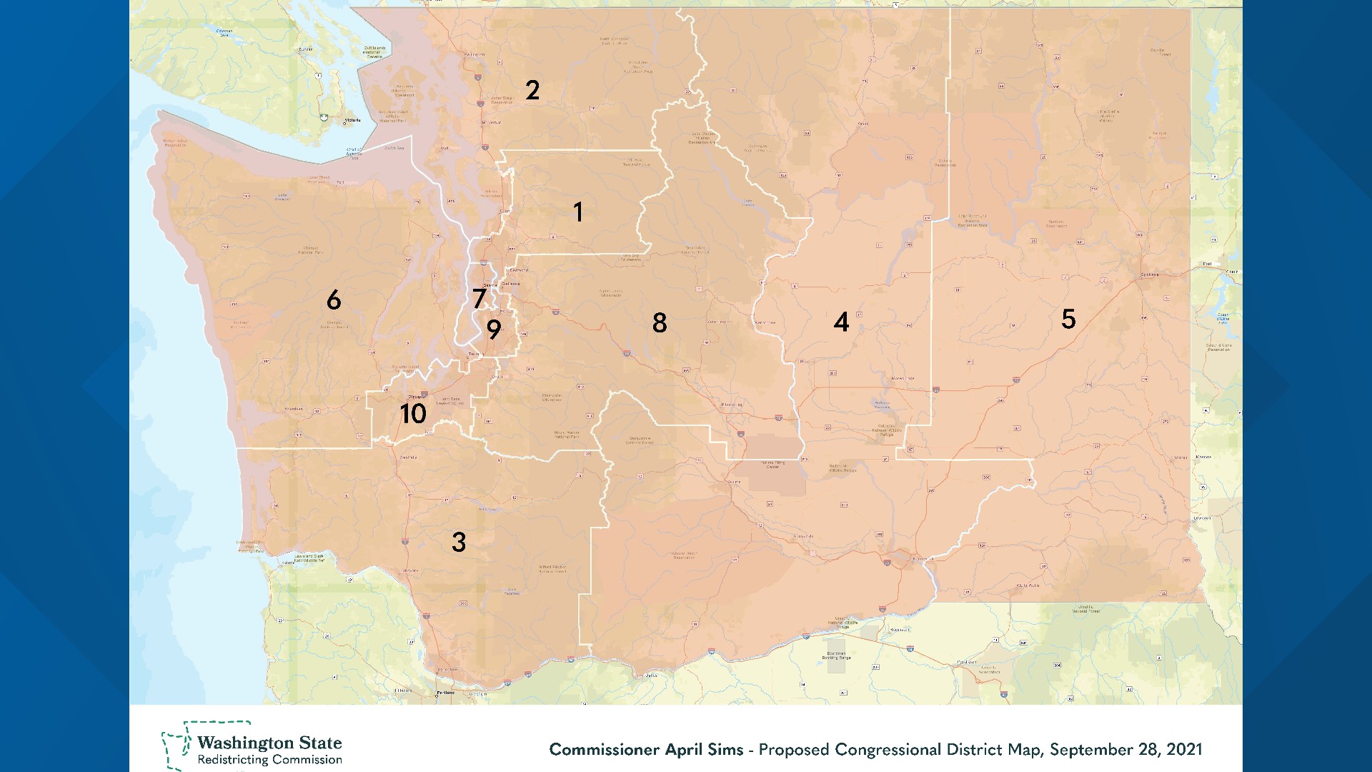 Proposed changes to Washington state's Congressional districts released ...