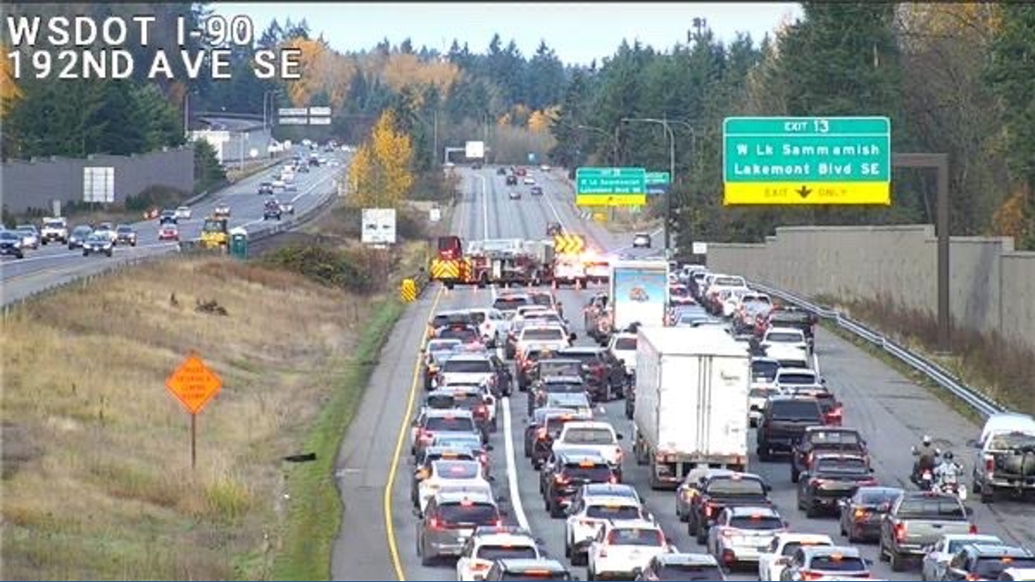 WSP pit suspected DUI driver in crash that blocked multiple lanes near ...