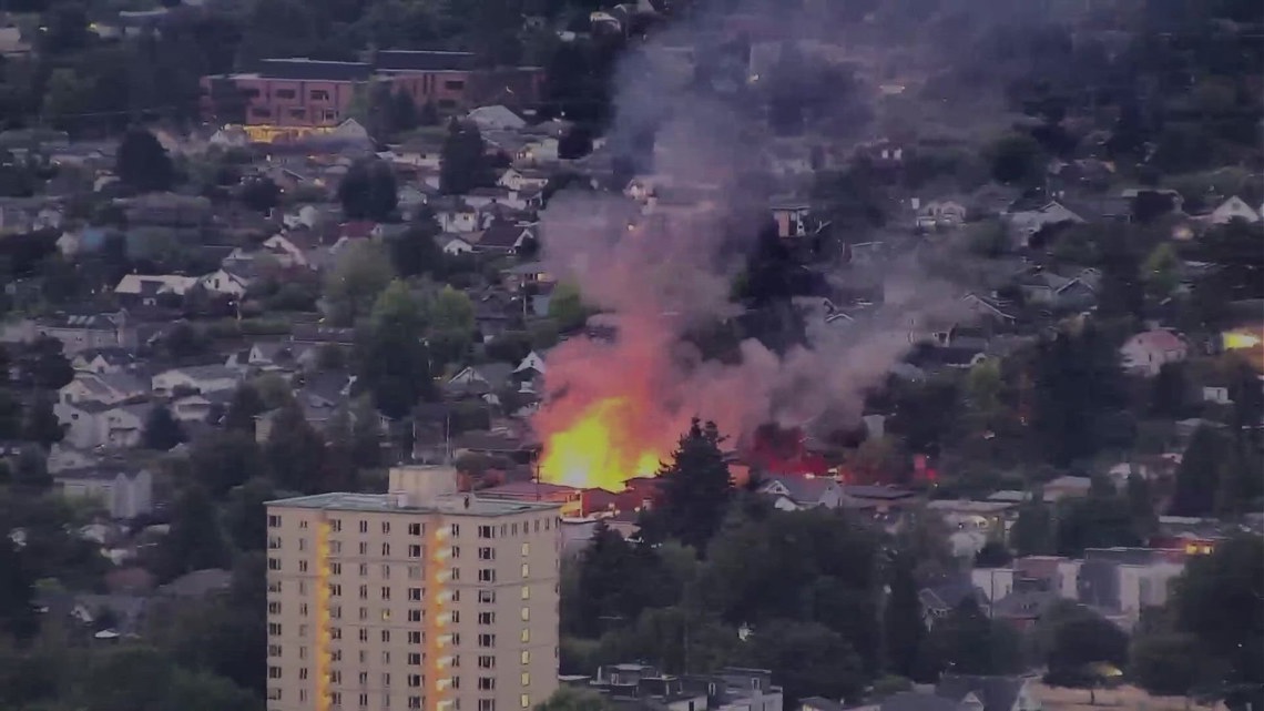 'Massive' fire breaks out in Seattle's Beacon Hill | king5.com