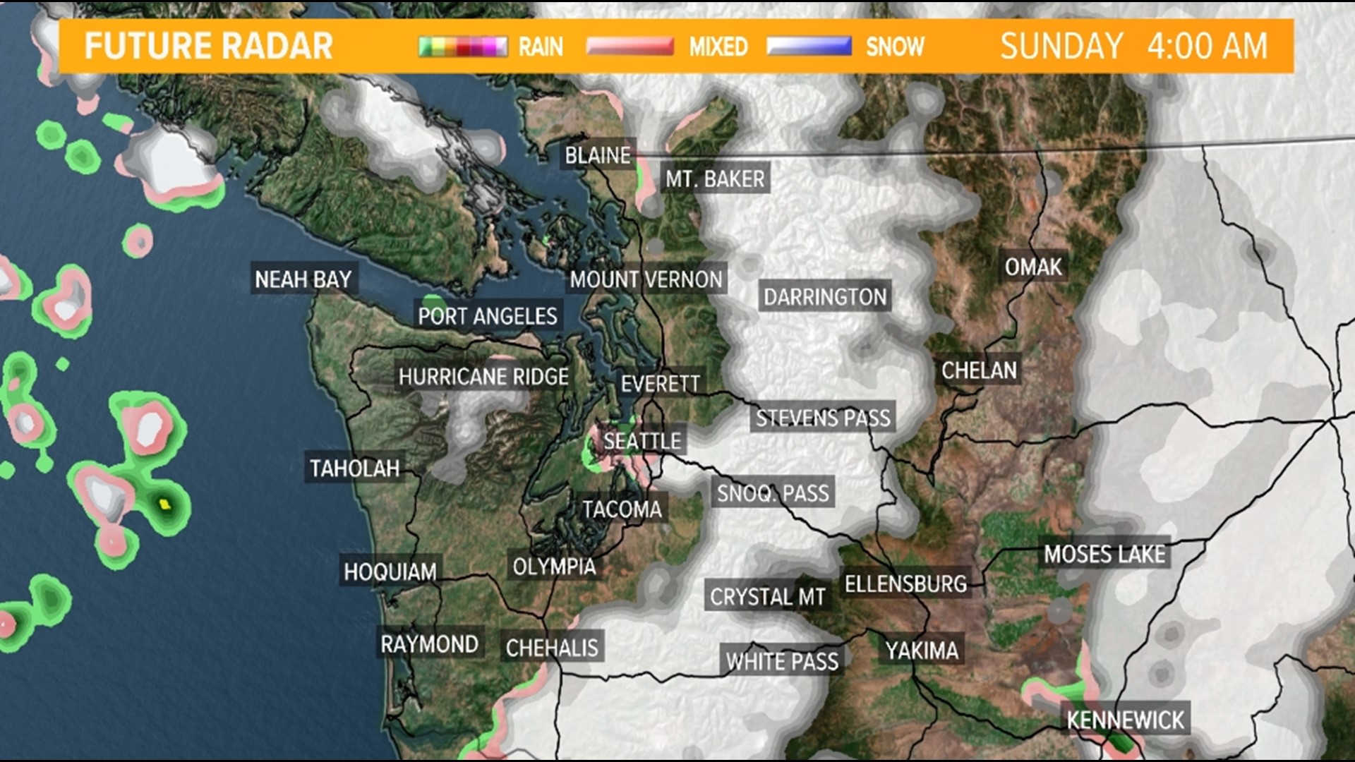 Accumulating snow expected in Seattle, Everett this weekend | king5.com