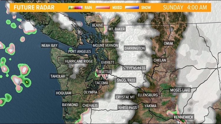 Accumulating snow expected in Seattle, Everett this weekend | king5.com
