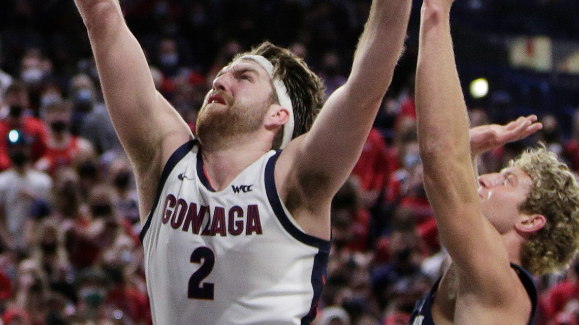 Timme's 30 lead No. 2 Gonzaga over BYU 110-84 | king5.com