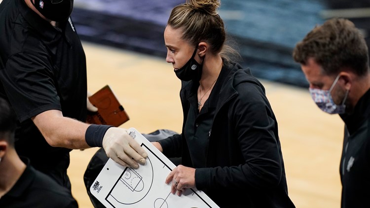 Hammon first woman to coach NBA team; Lakers beat Spurs | king5.com