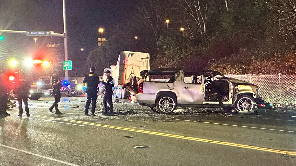 Alleged armed carjacking ends in crash, arrest in Seattle's South Park ...