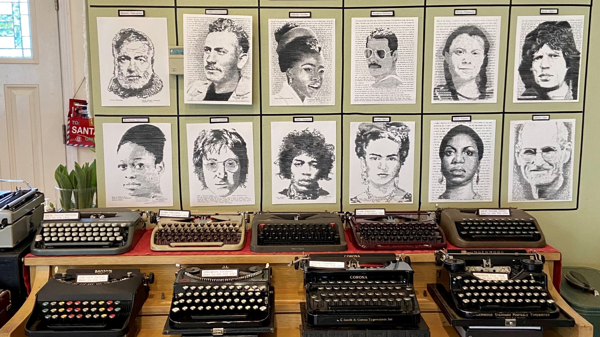 Bellevue artist makes incredible portraits using vintage typewriters ...