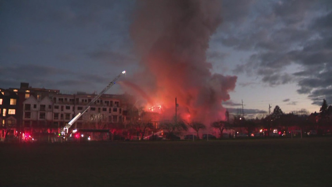 Seattle fire crews battle 3 alarm fire in Ballard | king5.com