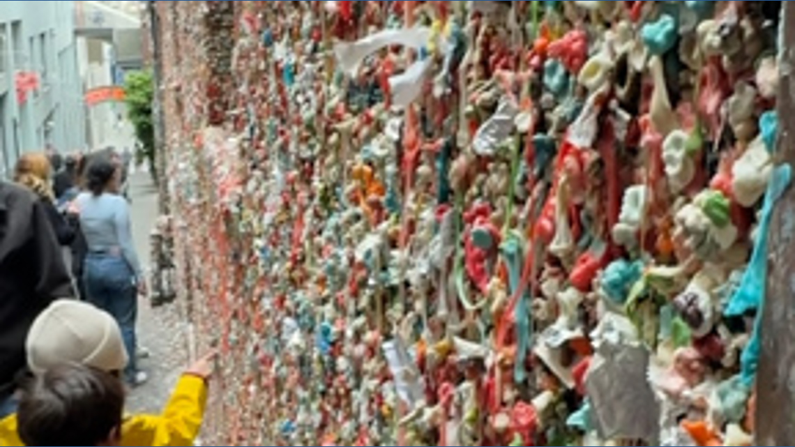 The Gum Wall in Post Alley has been completely cleaned several times ...