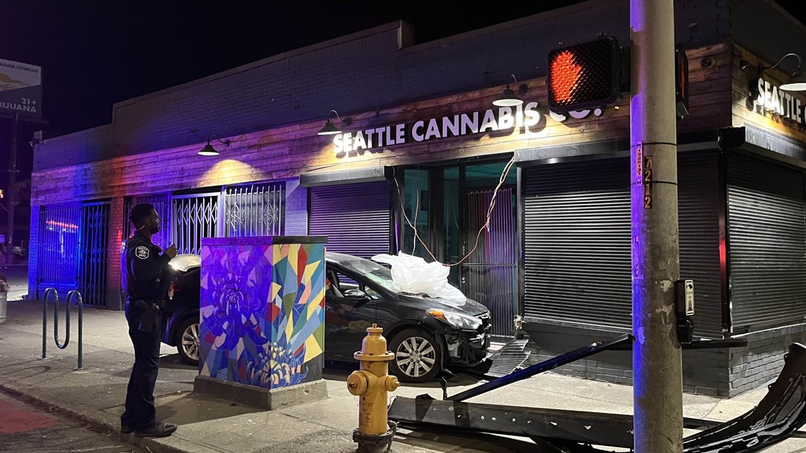 Seattle pot shop smashed by suspected stolen vehicle in burglary ...