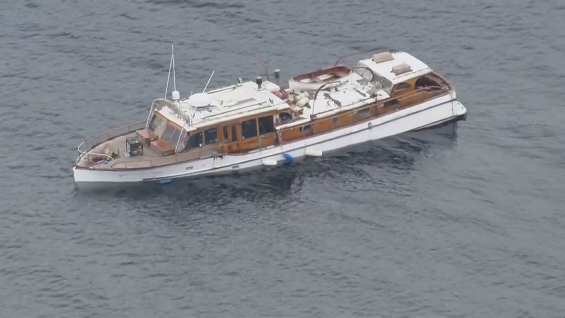 Boat taking on water near Golden Gardens | king5.com