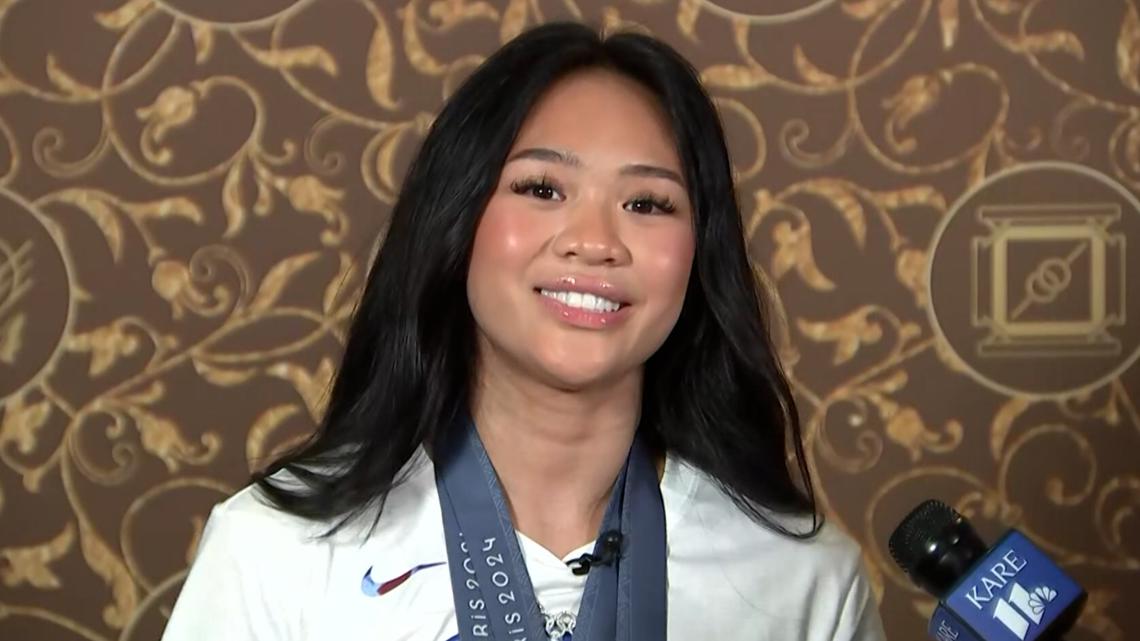 Suni Lee proud of overcoming challenges before Paris Olympics | king5.com