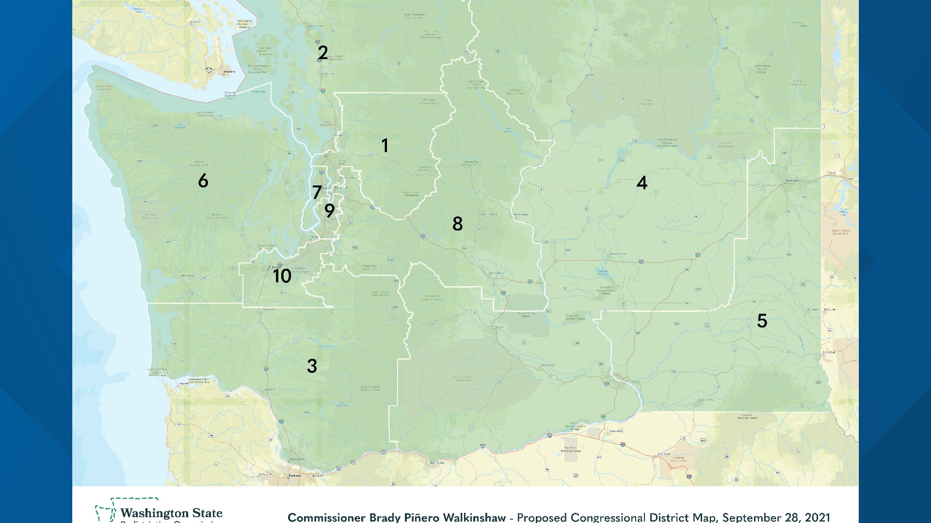 Proposed changes to Washington state's Congressional districts released ...