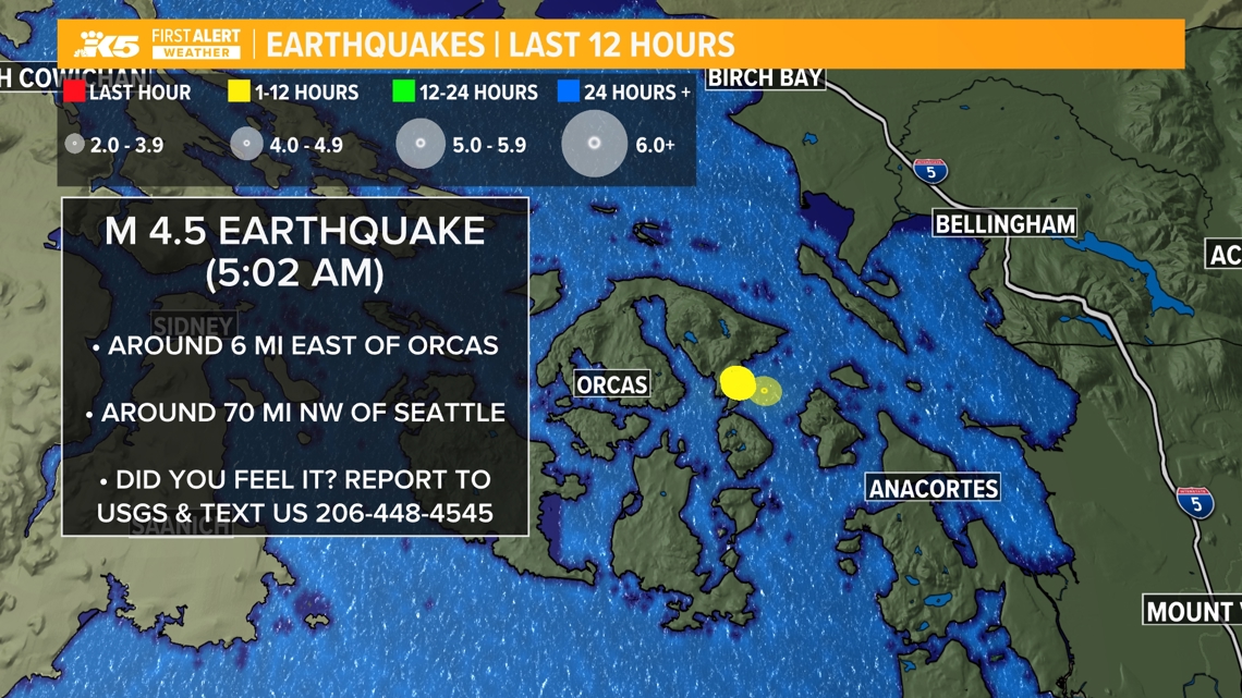 Here are the strongest earthquakes to hit Washington since 2000 | king5.com
