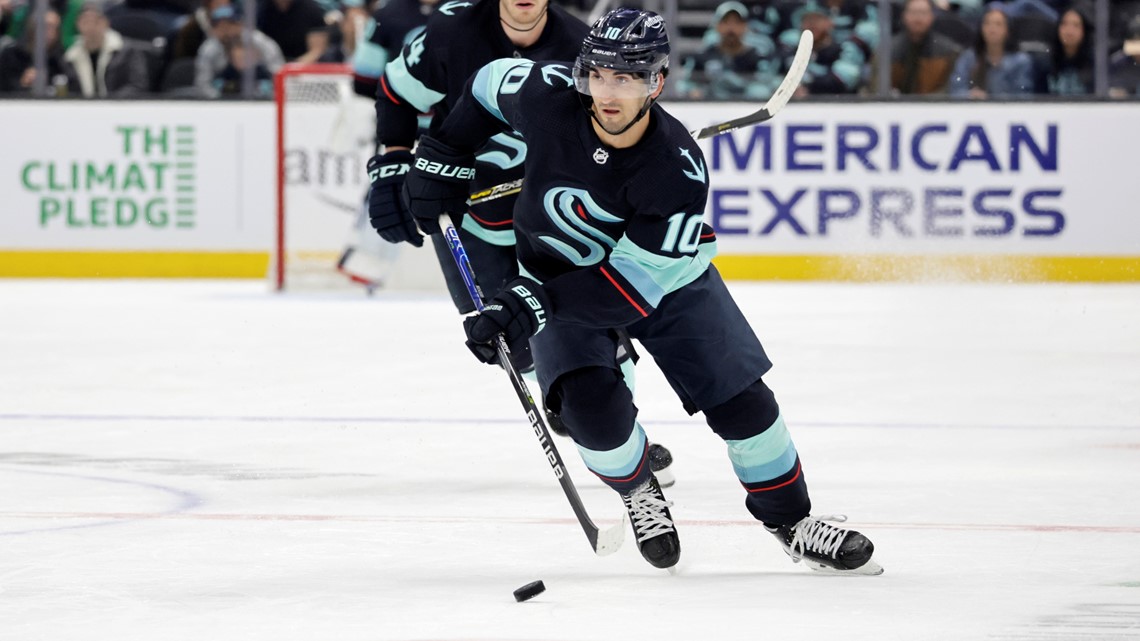 Beniers grows from rookie to leader for playoff-bound Kraken | king5.com