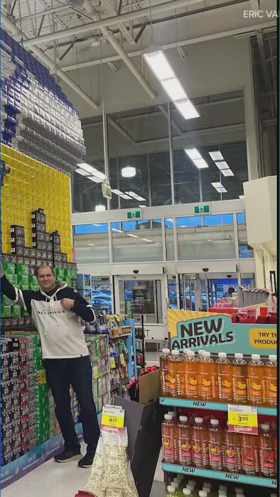 Seahawks superfan builds massive 12s display with 1,500 boxes at ...