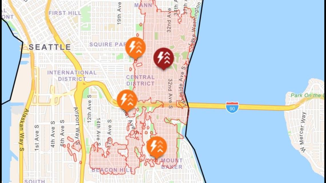 Damaged pole was the cause of widespread outage in Seattle's Central ...