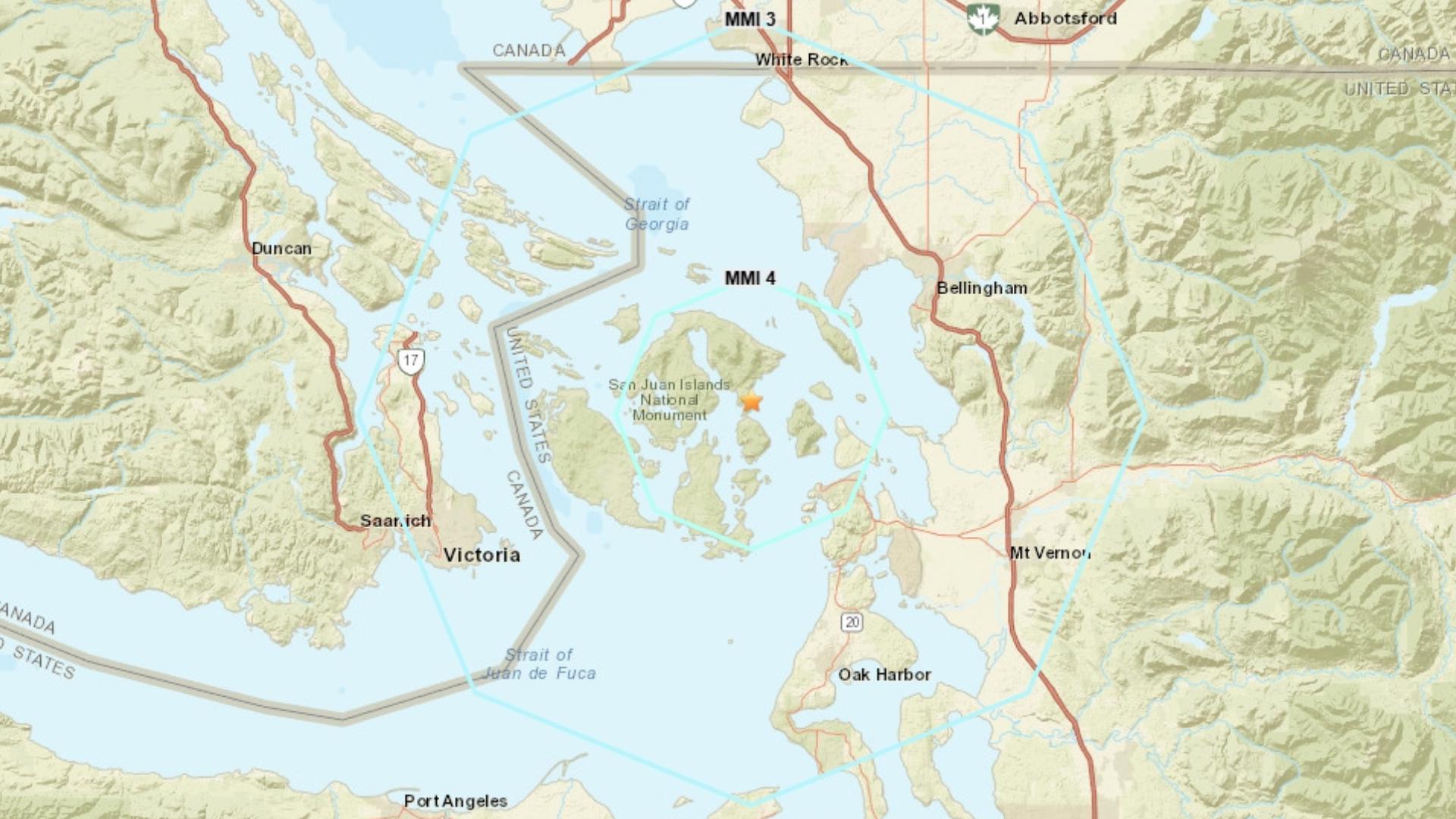 Orcas Island earthquake activates ShakeAlert earthquake warning system ...