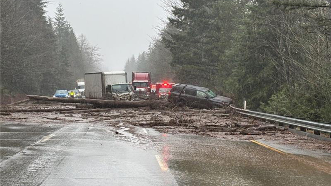 Eastbound I-90 reopens after debris flow | king5.com