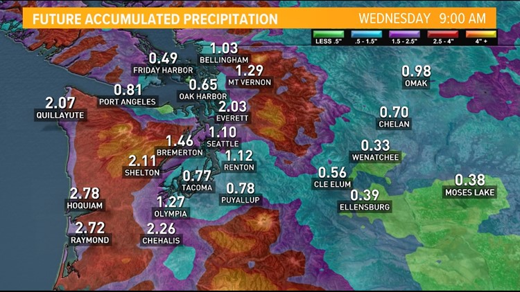 Heavy rain, winds Tuesday to impact western Washington | king5.com