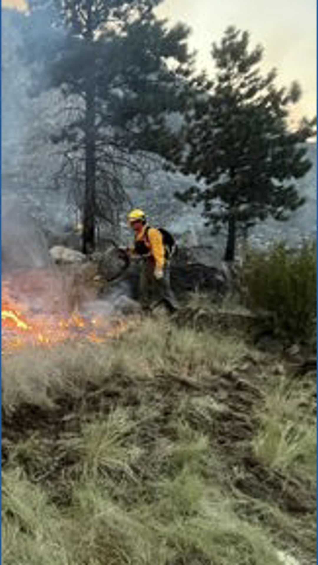 State, local fire crews battles large wildfire near Chelan | king5.com
