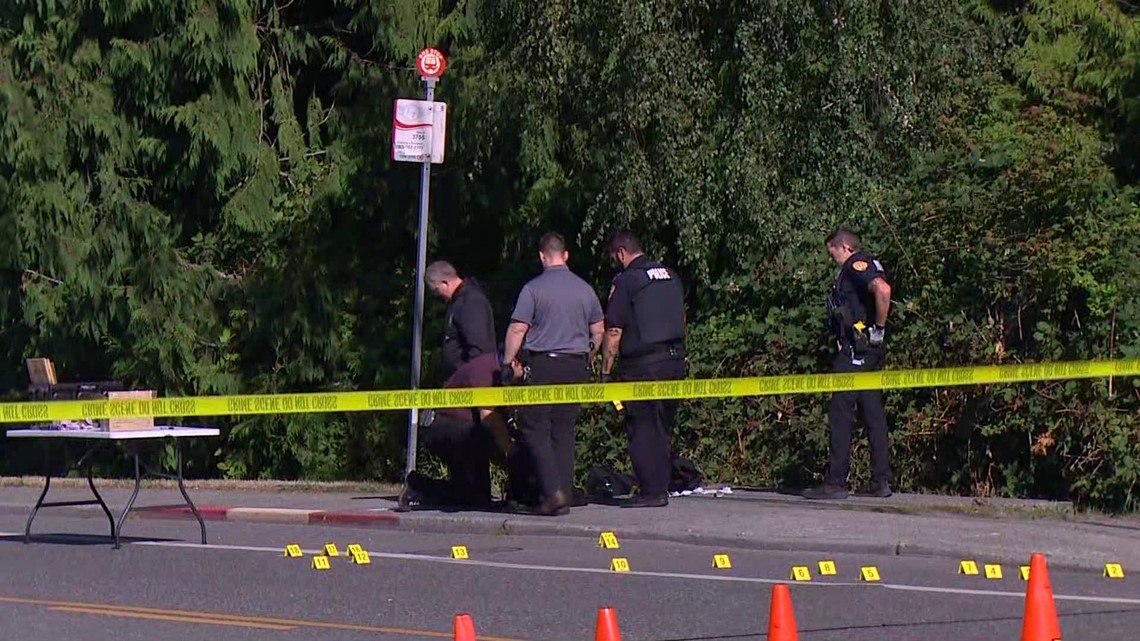 Teen dies after apparent drive-by shooting at Everett bus stop | king5.com