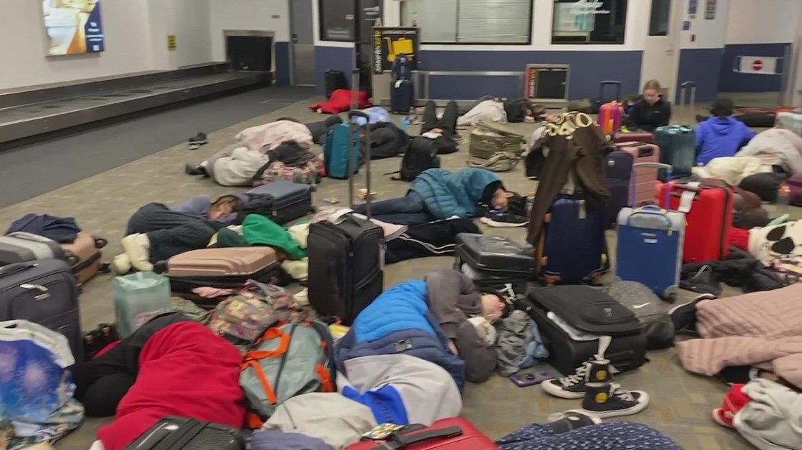 Newport High School students stranded in LA after historic weather ...