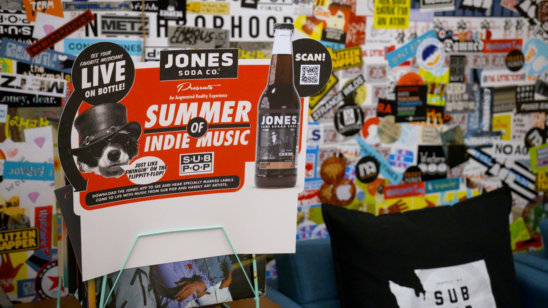 The 'Summer of Indie Music' Jones Soda experience features 15 Sub Pop ...