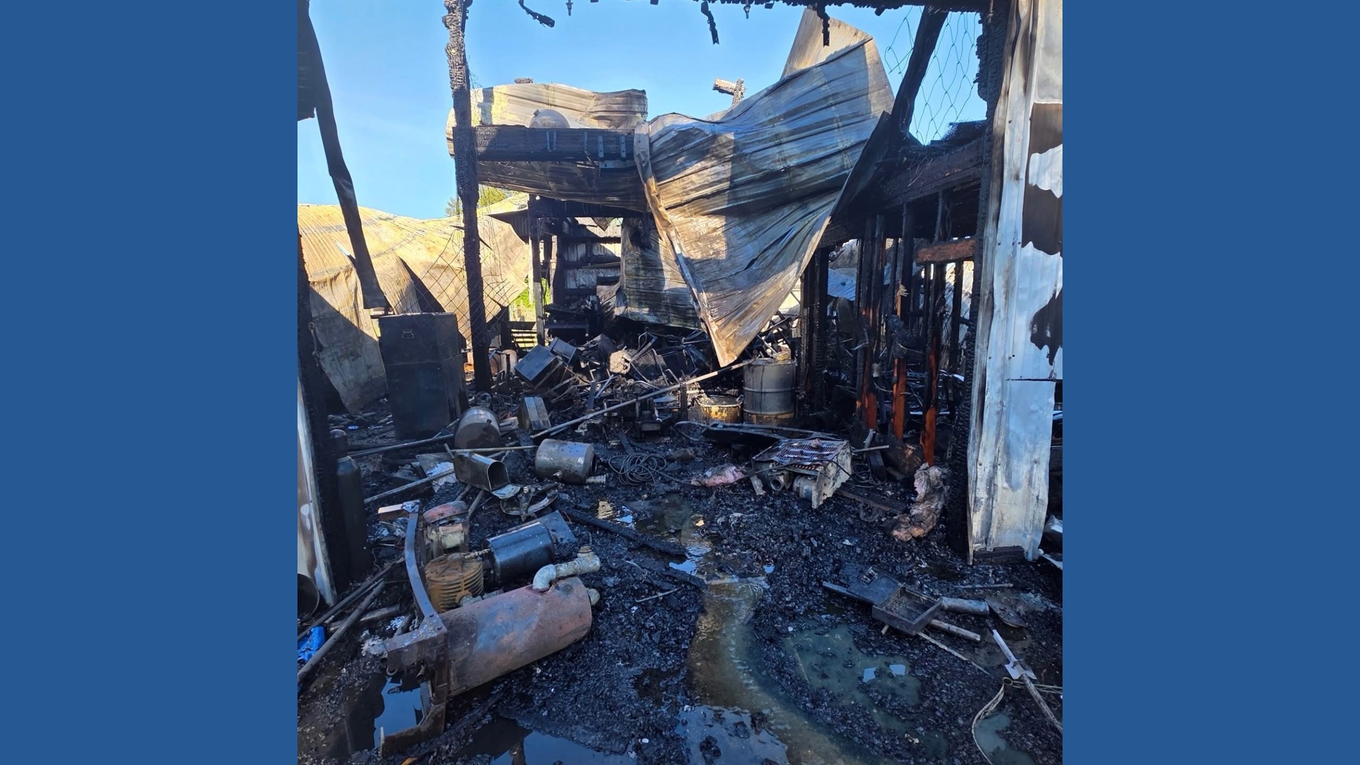 Fire decimates barn at organic goat farm in Custer | king5.com