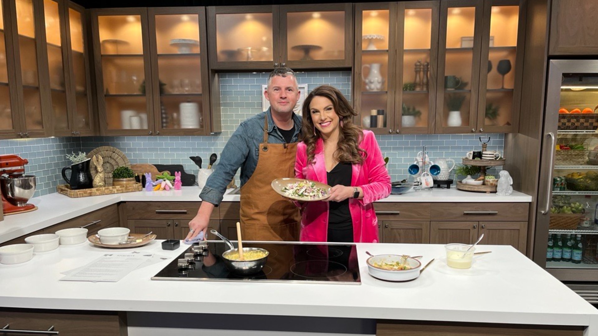 Prawns St. Helena with Heirloom Grits from RockCreek - New Day NW | king5.com