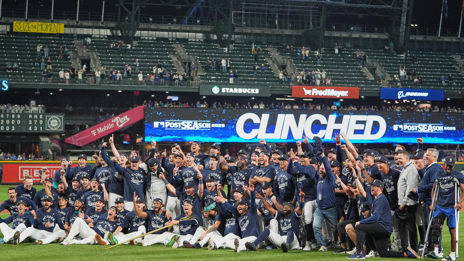 Seattle Mariners clinch playoff berth, eye division title | king5.com