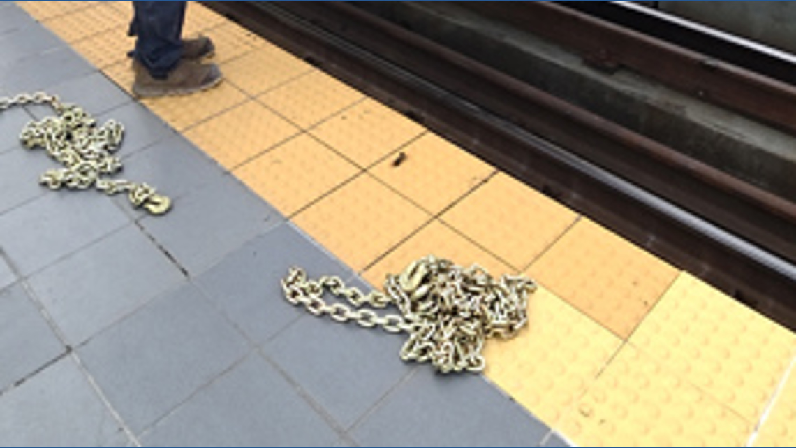 Sound Transit removes a car from Mount Baker Station tracks | king5.com