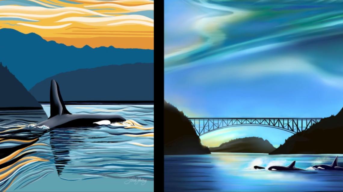 Digital artist brings Pacific Northwest beauty to life through vibrant ...