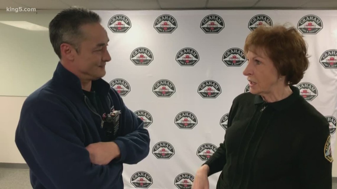 Graham's first female firefighter retires after 40 years | king5.com